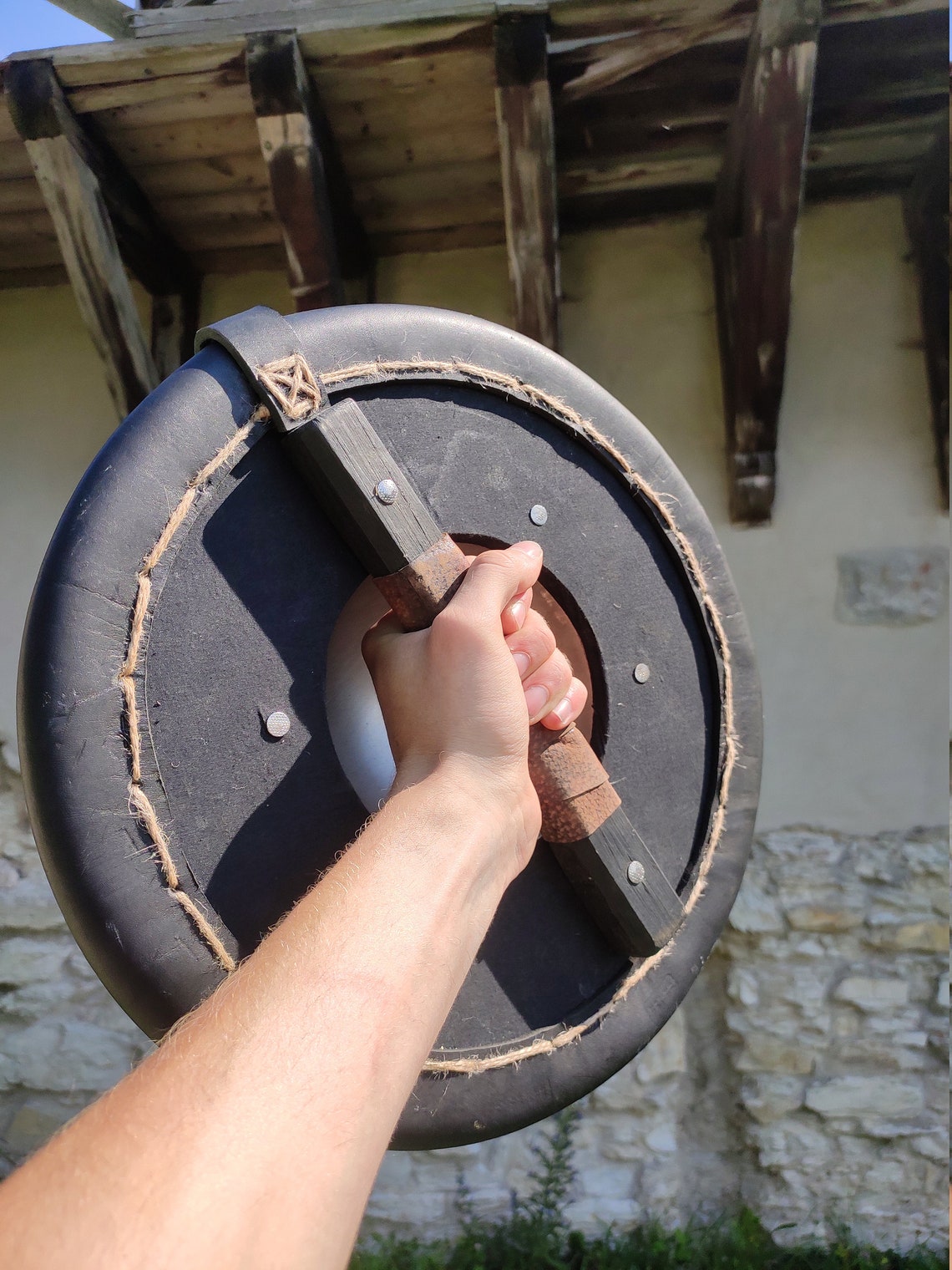 Buckler Medieval Shield Boss Wooden Buckler Little Shield | Etsy