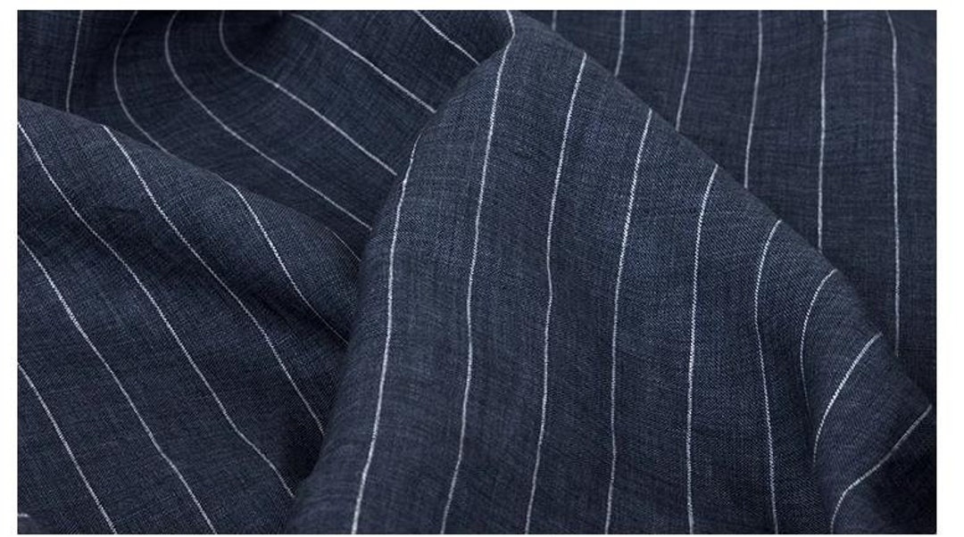 Premium Linen Fabric，striped Linen , Linen Striped Yarn-dyed Fabric ...
