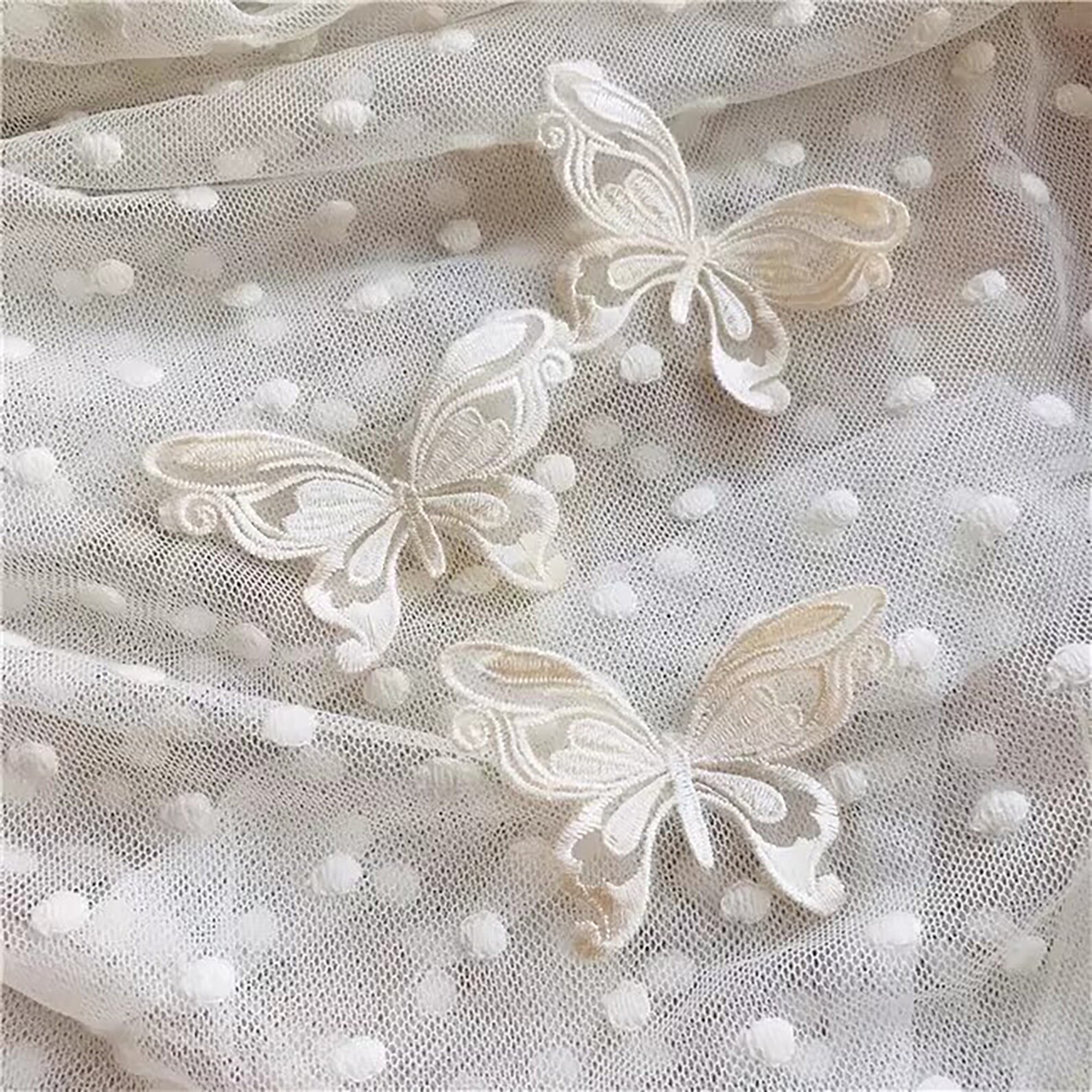 10 Pcs Organza Embroidered Butterfly, Butterfly Embroidered Patch, Lace ...