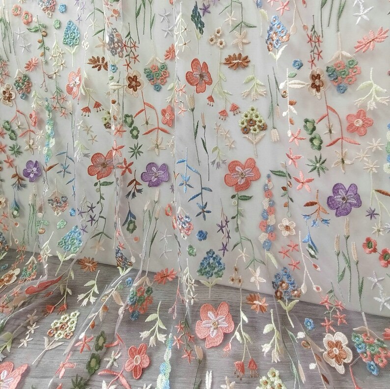 3D Flower ，embroidered Lace， Mesh Fabric, Bridal Wedding Dress Fabric ...