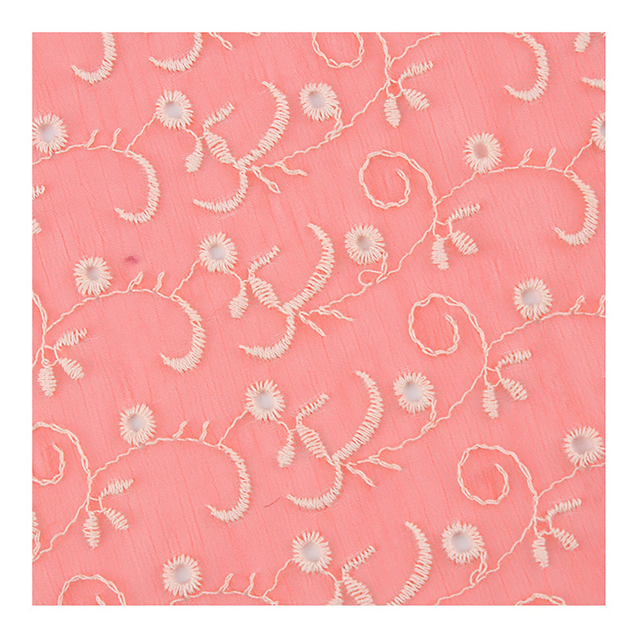 Imitation Silk chiffon Wrinkled Floral Embroidery, Chiffon Embroidered ...