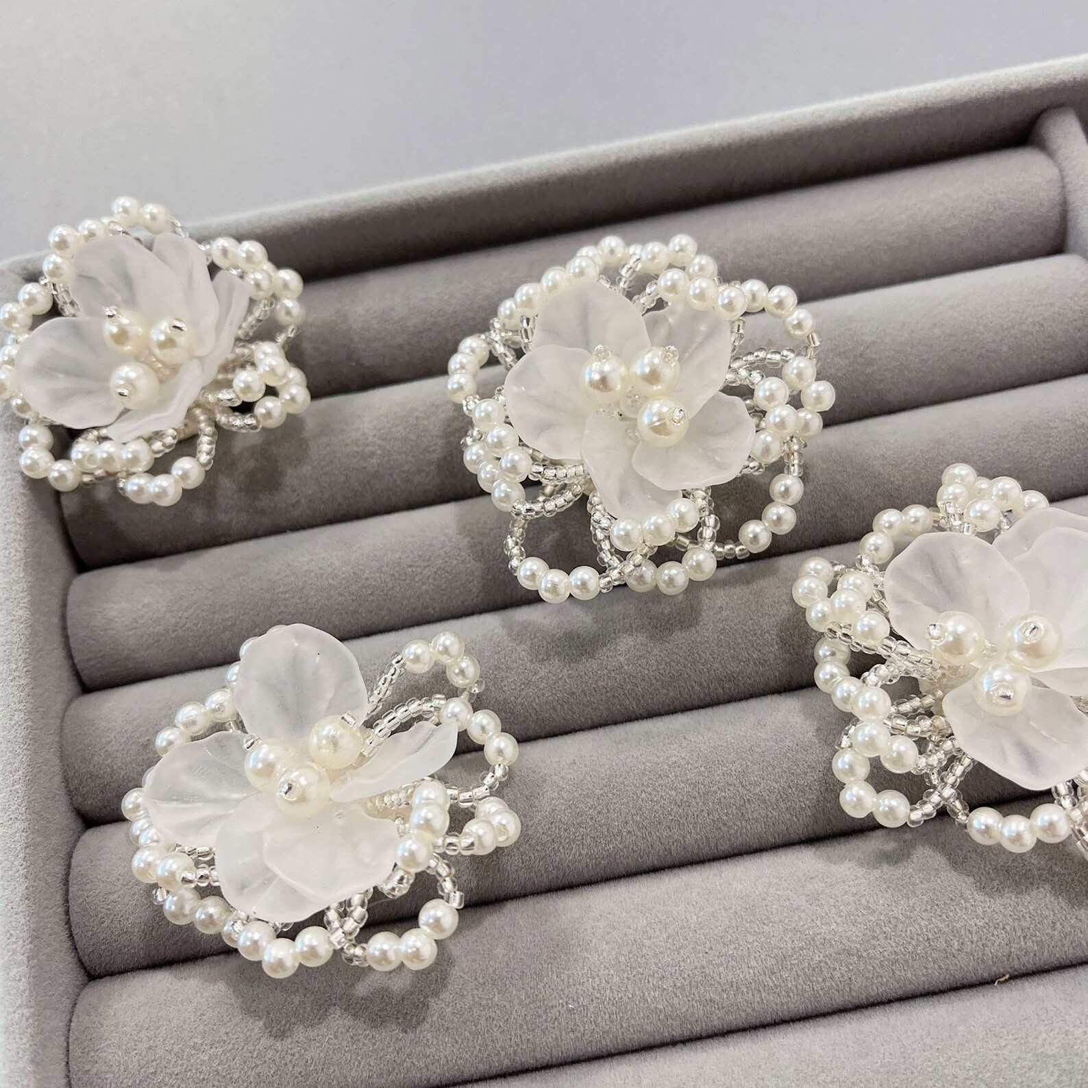 3D Beaded Flowers Applique,flower Bead Applique Patch,homemade Sewing ...