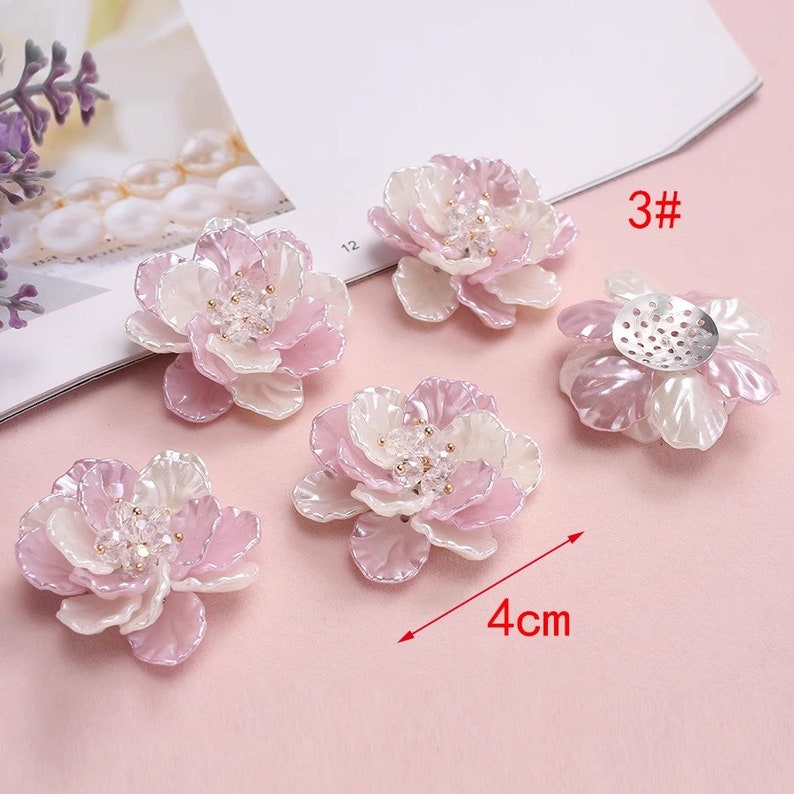 3D Beaded Camellia ，flowers Applique,rhinestone Pearls Applique Patch ...