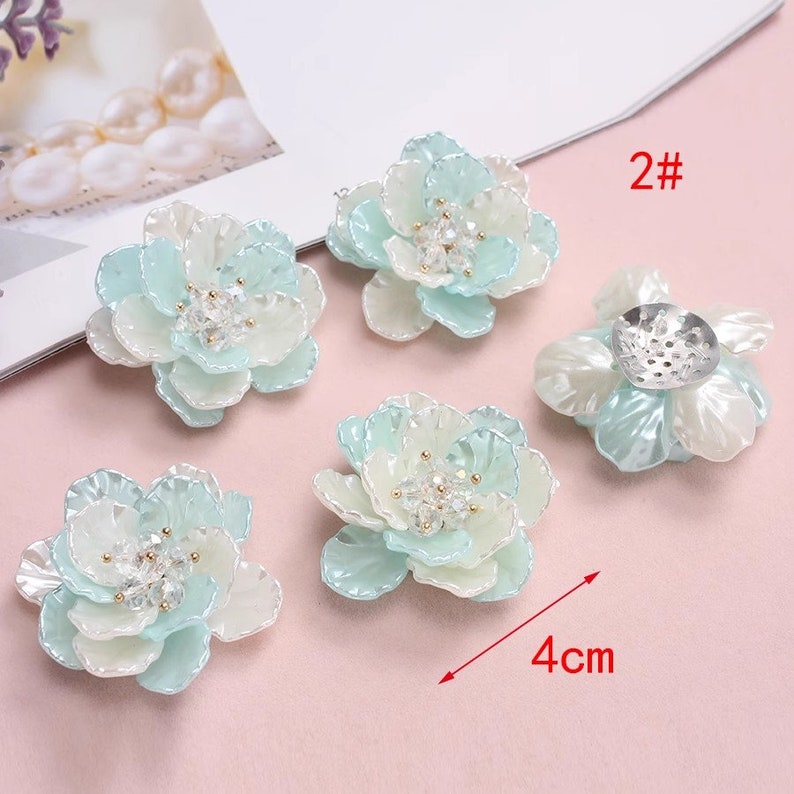 3D Beaded Camellia ，flowers Applique,rhinestone Pearls Applique Patch ...