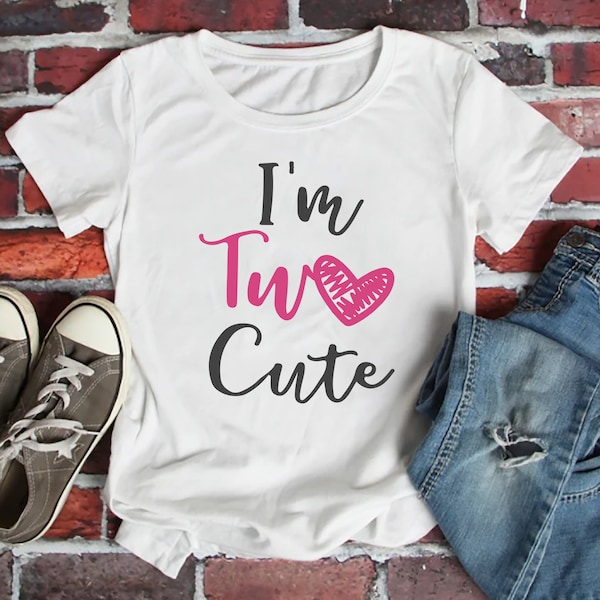 Two Cute Svg - Etsy