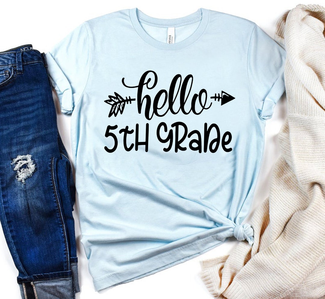 Hello Fifth Grade SVG Back to School SVG Hello 5th Grade - Etsy