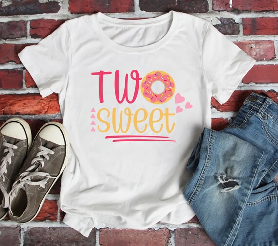 Two Sweet Svg Two Sweet Second Birthday Svg Two Sweet Donut | Etsy