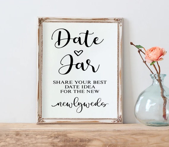 Date Jar Svg Wedding Svg Wedding Sign Svg Svg Files for | Etsy