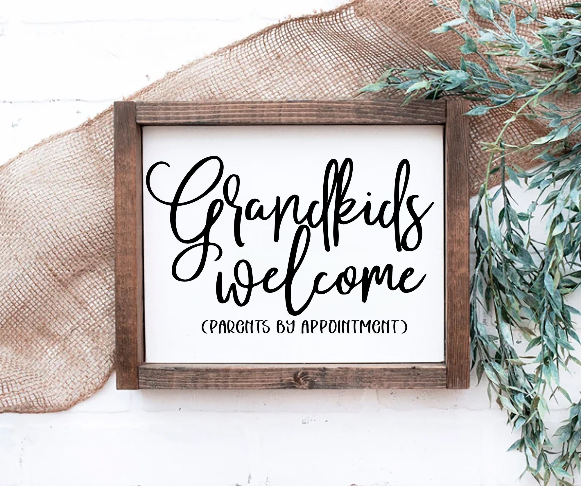 Grandkids Welcome Svg Grandchildren Svg Grandparents Sign - Etsy