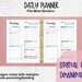 Daily Planner Printable to Do List Habit Tracker Schedule Notes PDF A4 ...