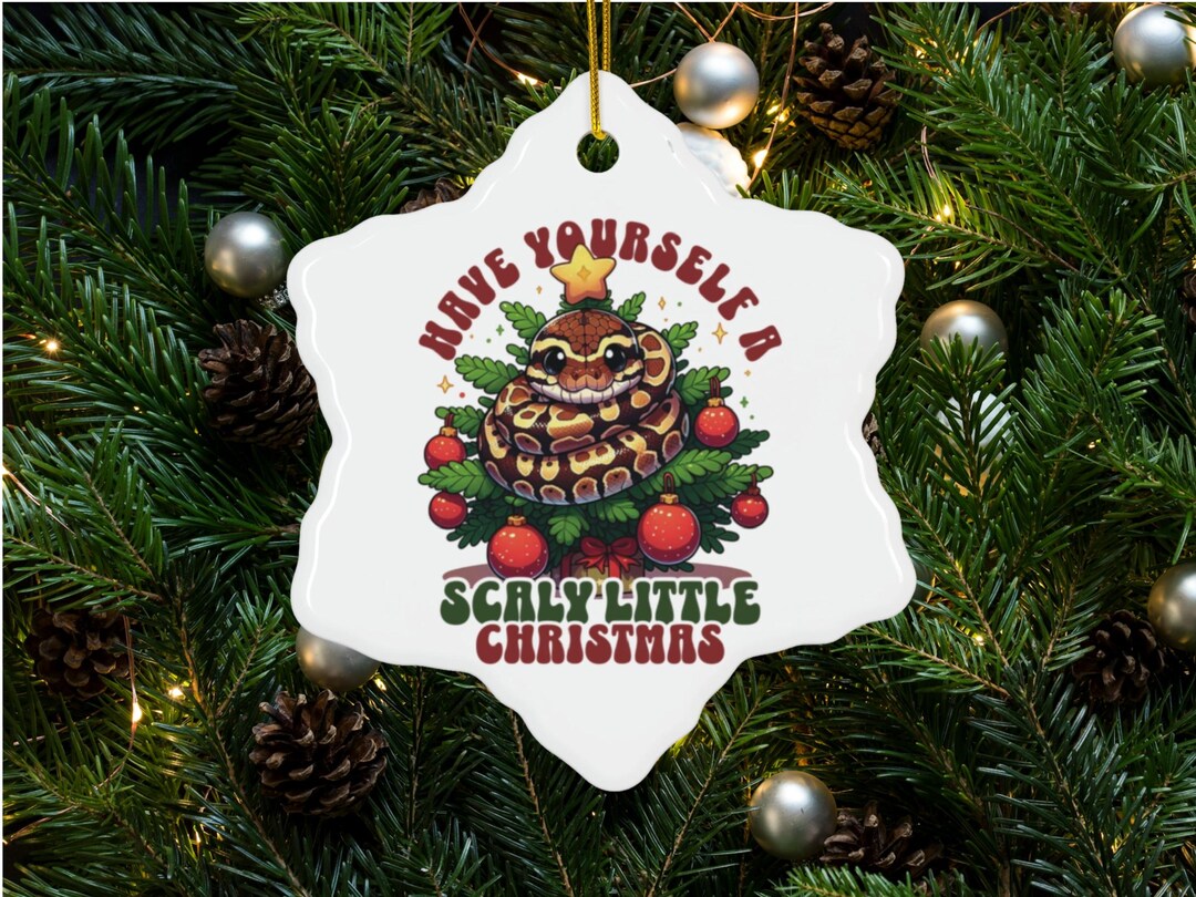 Ball Python Snake Ornament, Funny Xmas Ornament, Reptile Lover Gift ...