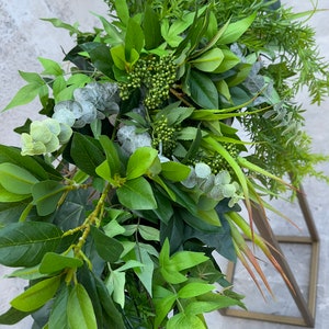 Artificial Fake Garland With Eucalyptus Plants Greenery Decor Real Tach ...