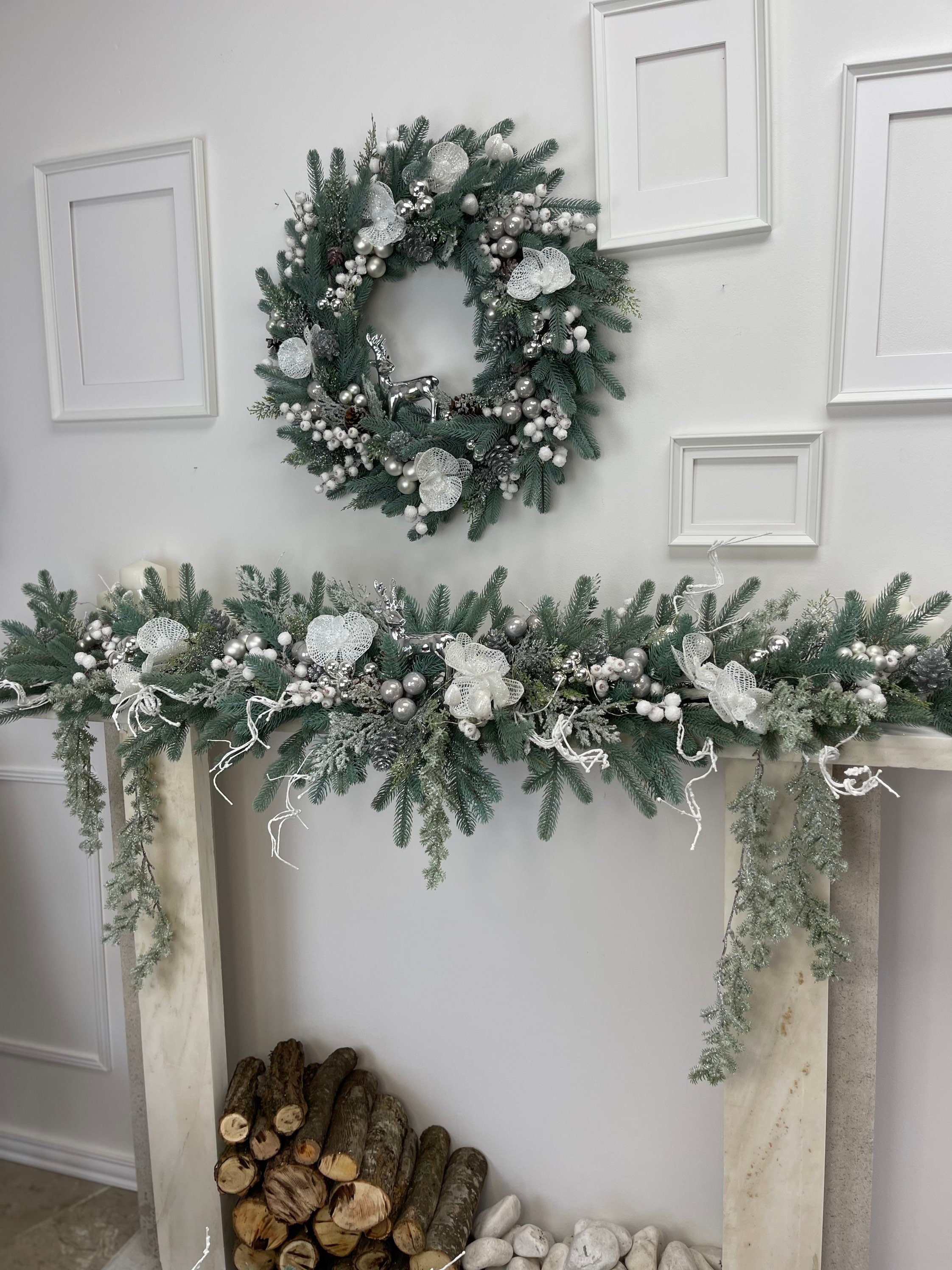 Christmas Garland Fireplace Garland Christmas Garland for - Etsy