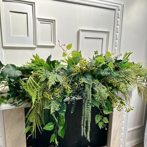 Artificial Fake Garland With Eucalyptus Plants Greenery Decor Real Tach ...