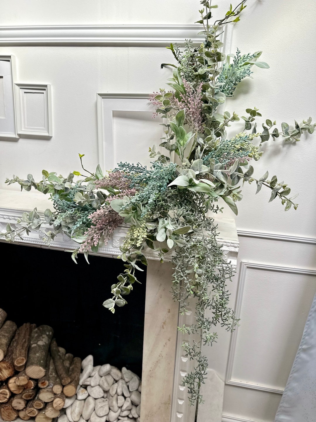 Elegant Fake Plants Garland Artificial Eucalyptus Greenery Plant Decor ...
