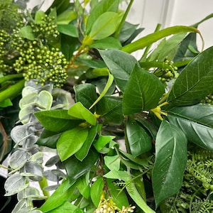 Artificial Fake Garland With Eucalyptus Plants Greenery Decor Real Tach ...