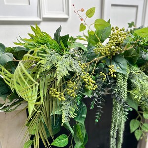 Artificial Fake Garland With Eucalyptus Plants Greenery Decor Real Tach ...