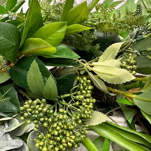 Artificial Fake Garland With Eucalyptus Plants Greenery Decor Real Tach ...