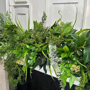 Artificial Fake Garland With Eucalyptus Plants Greenery Decor Real Tach ...
