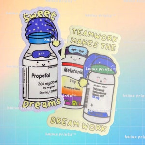 Pharmacy Propofol Vinyl Sticker Die Cut Medical Pun Jokes Waterproof ...