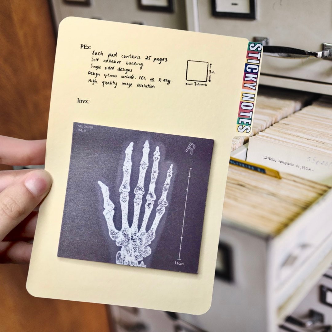 Medical Post-it Sticky Notes Ecg Ekg Paper Xray Stationery - Etsy