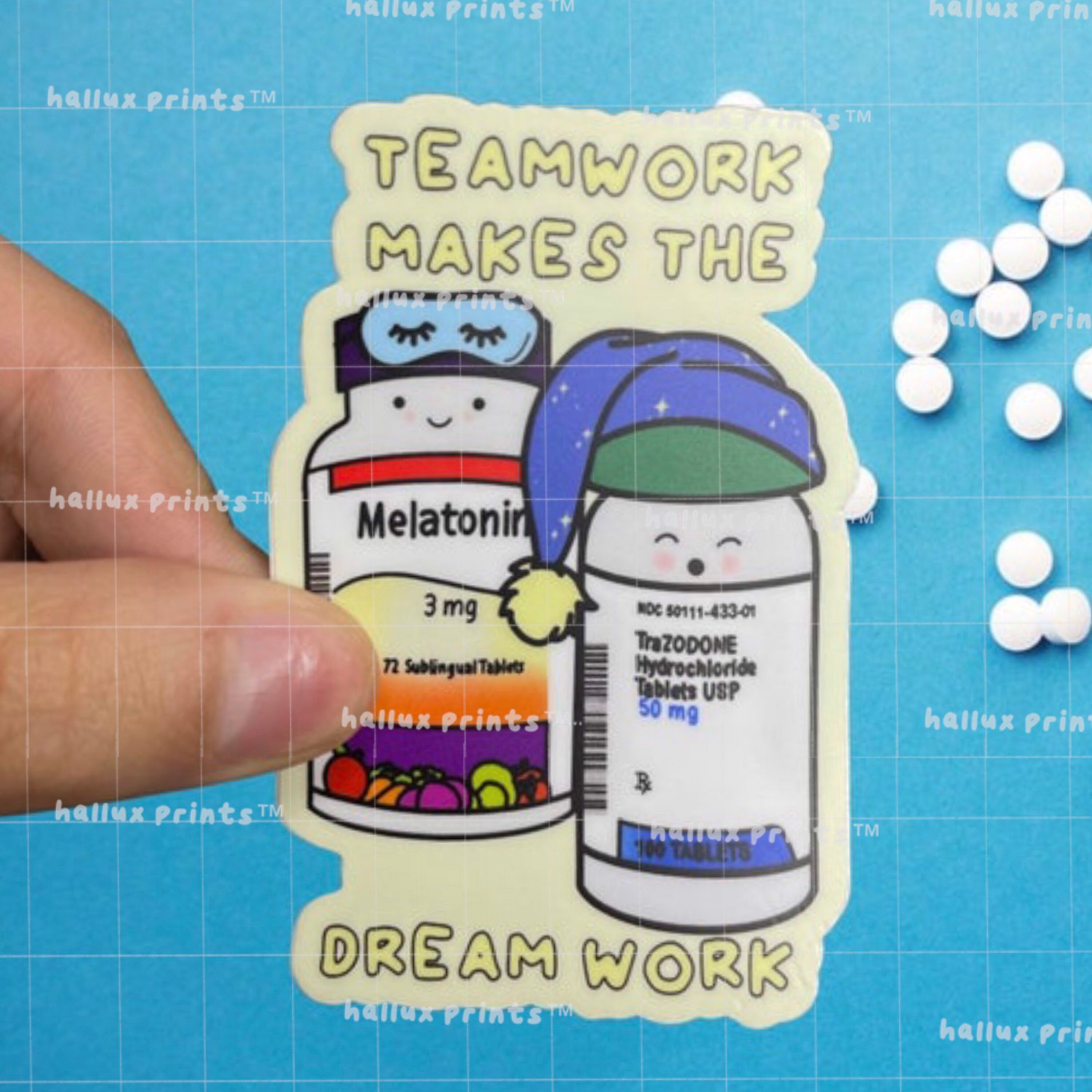 Pharmacy Sleeping Pills Vinyl Sticker Die Cut Waterproof - Etsy