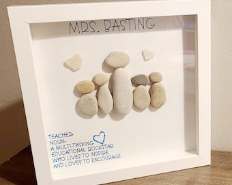 Teacher Pebble Art - Etsy