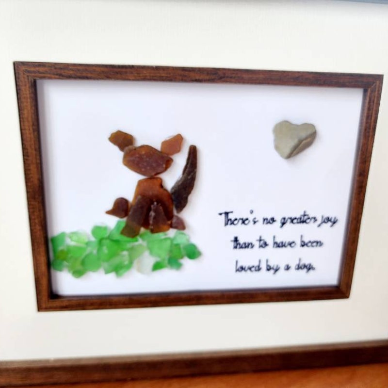 Sea Glass Dog Art - Etsy