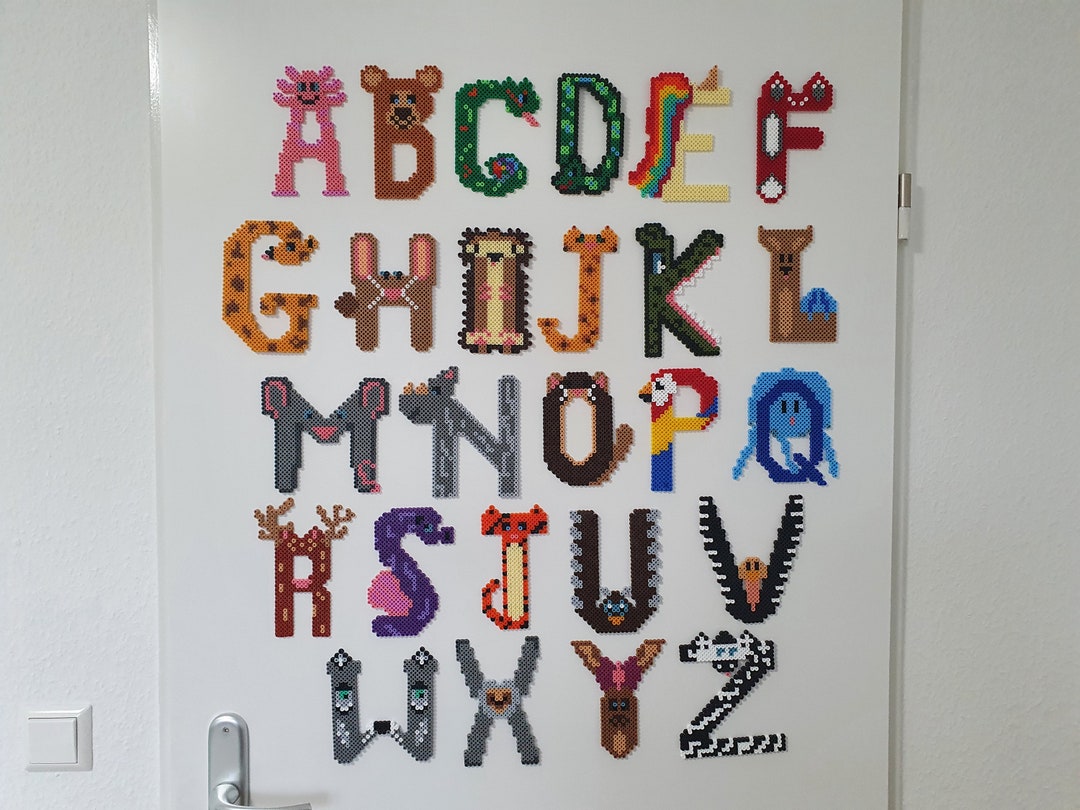 Alphabet Door Letter Decoration Animals for Nursery - Etsy