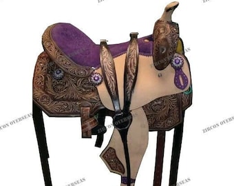 Purple Western Saddle - Etsy