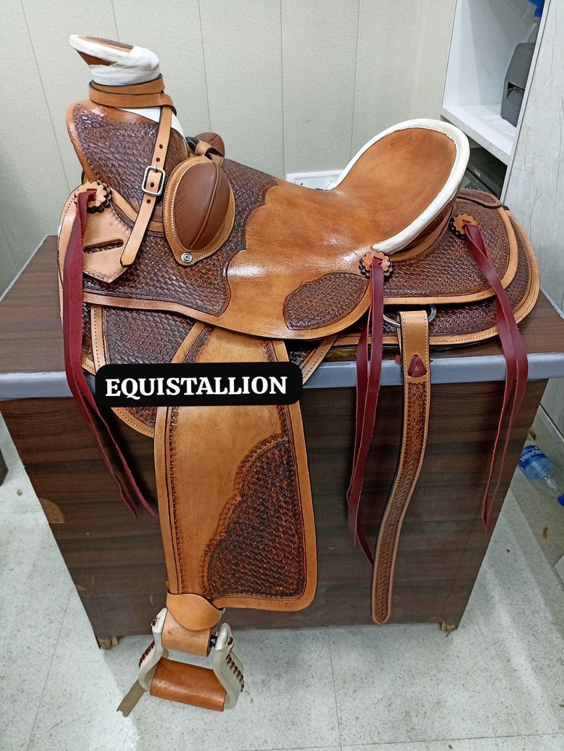 New Leather Western Wade Tree Horse Riding Saddle Tack Ranch Roping ...