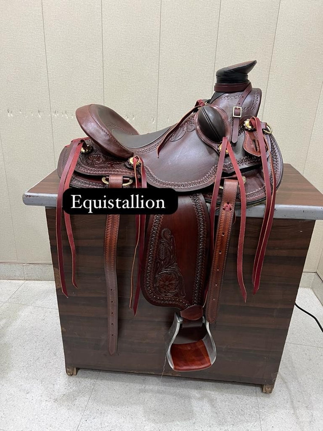 New Leather Western Wade Tree Horse Riding Saddle Roping Ranch Tack Set ...