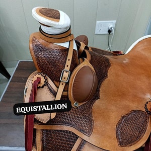 New Leather Western Wade Tree Horse Riding Saddle Tack Ranch Roping ...