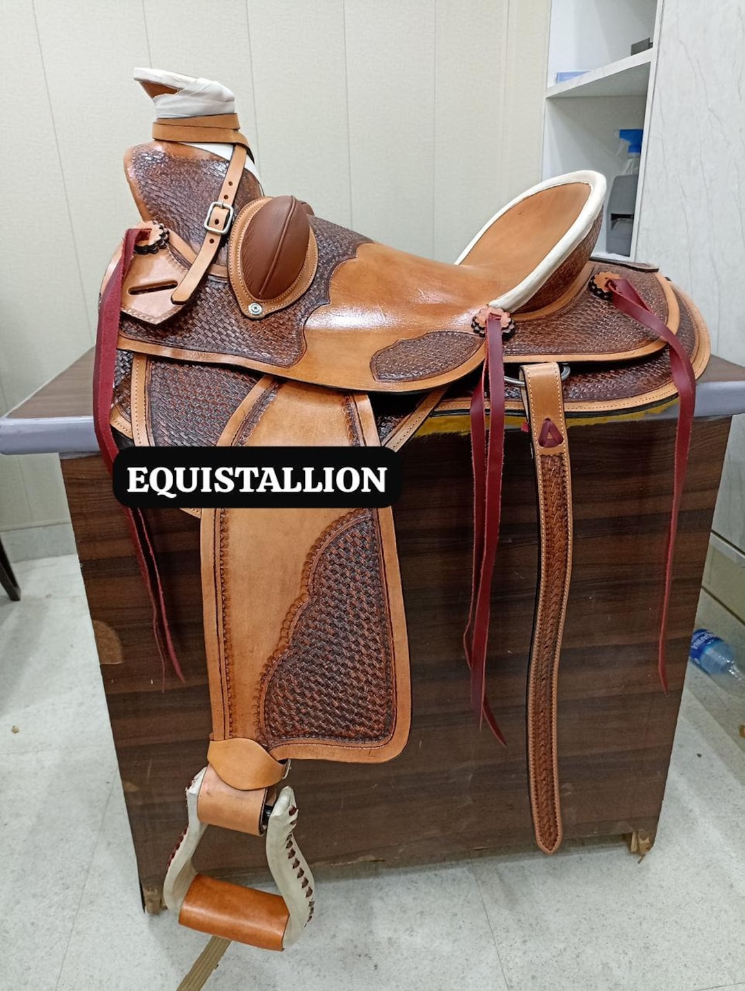 New Leather Western Wade Tree Horse Riding Saddle Tack Ranch Roping ...