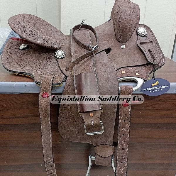 Leather Western Wade Saddle Roping Ranch Horse Tack Western Riding ...