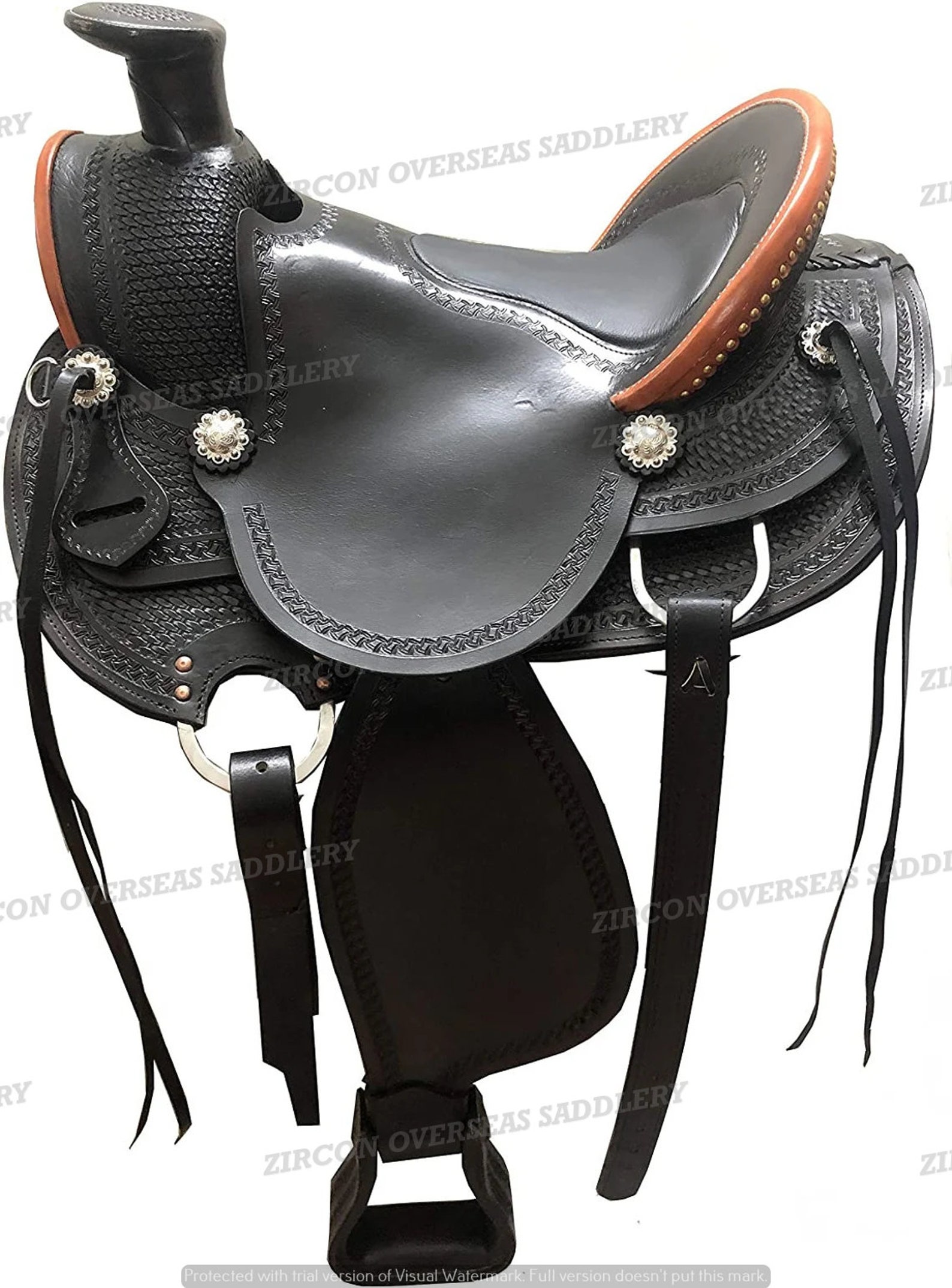 Wade Tree A Fork Premium Western Leather Roping Ranch Work Equestrian ...