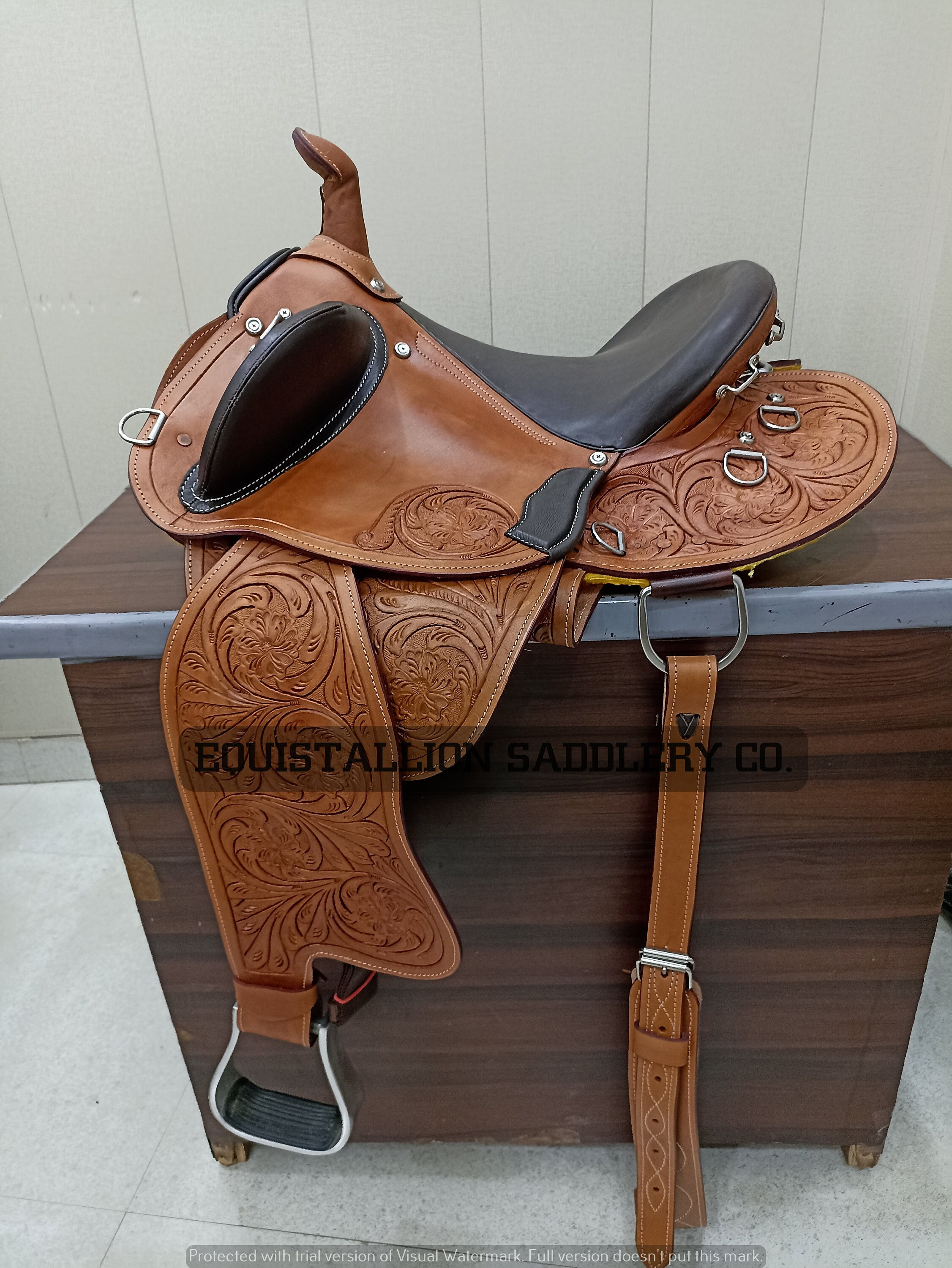 EQUISTALLION New Australian Stock / Endurance Western Saddle With Free ...