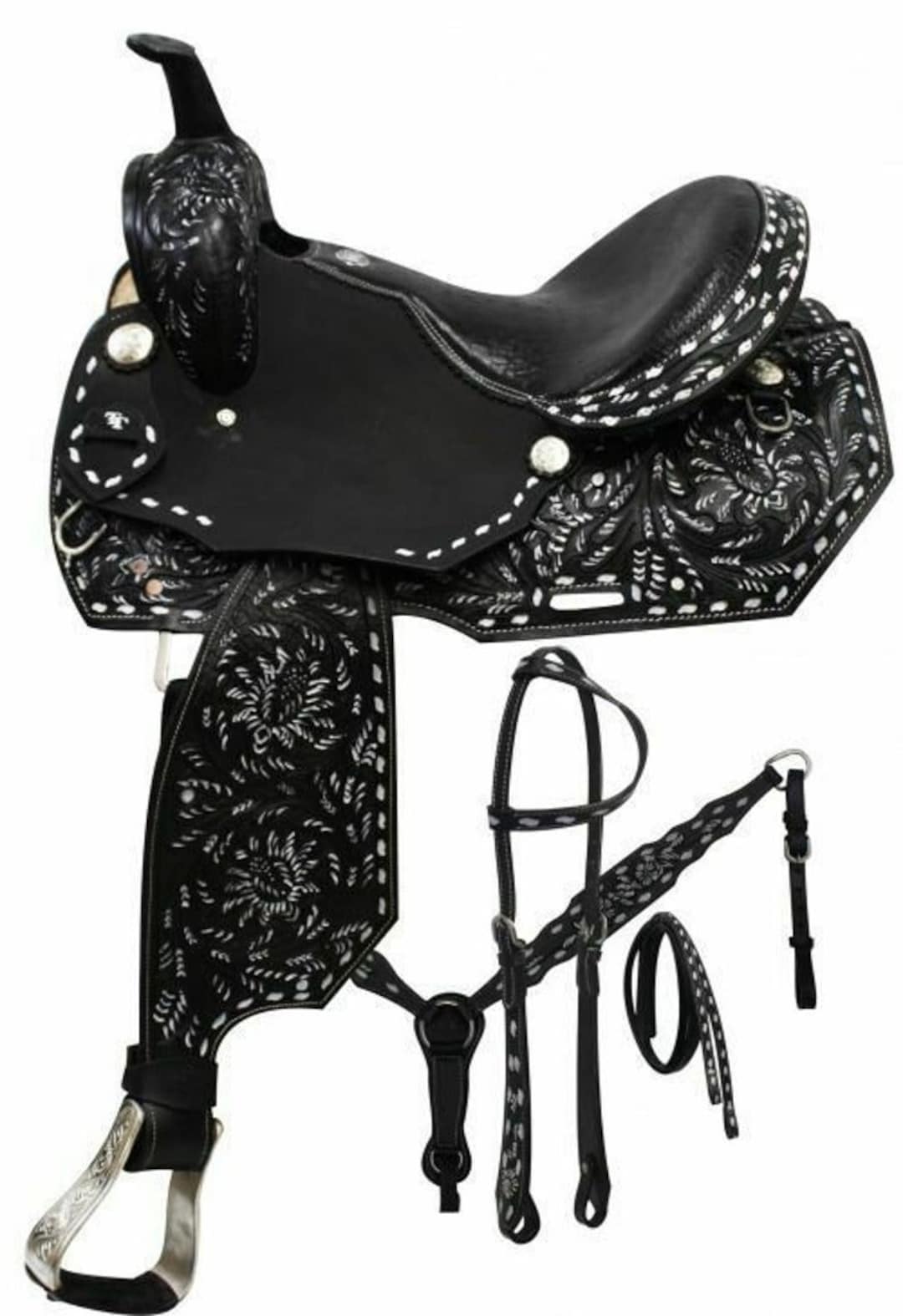 Western Saddle Leather Horse Tack Western Premium Leather - Etsy