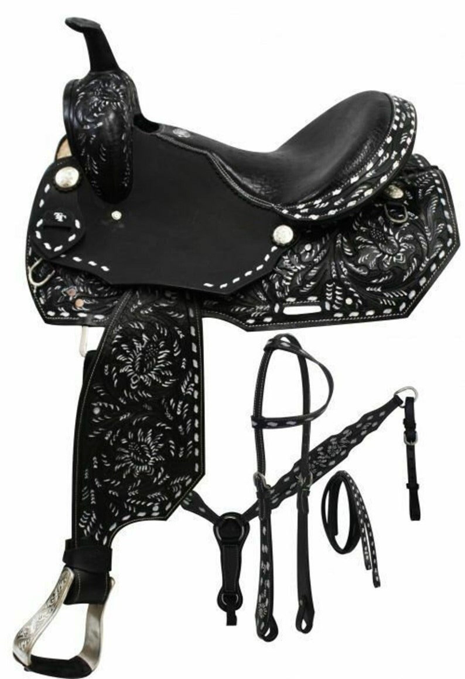 Western Saddle Leather Horse Tack Western Premium Leather - Etsy