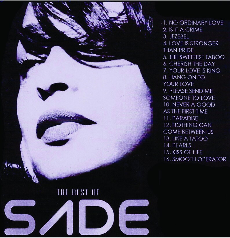 The Best Of SADE Compilation Mix CD | Etsy