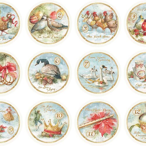 Full Set of All 12 Days of Christmas Ornaments - Etsy