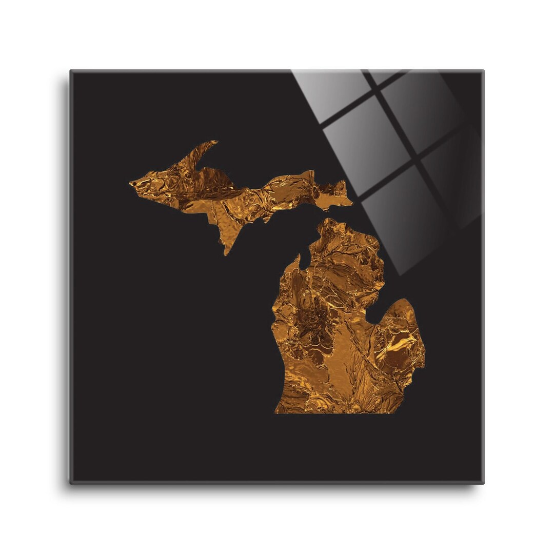 Michigan State Shape Copper - Etsy