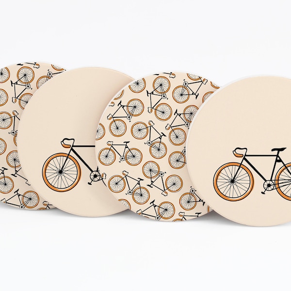 Bicycle Coasters - Etsy