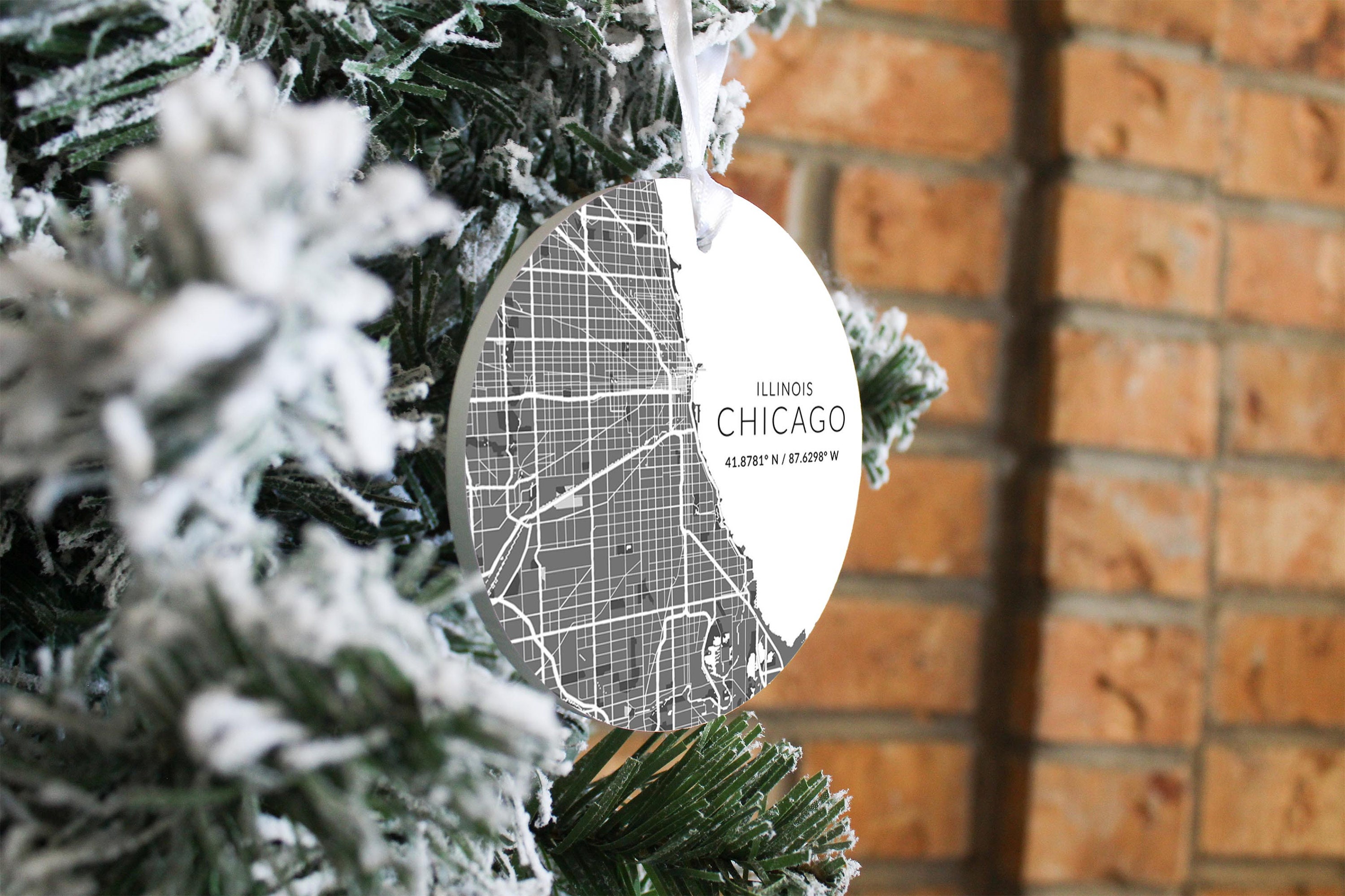 Minimalistic Chicago Map - Etsy