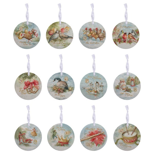 12 Days of Christmas Ornaments - Etsy