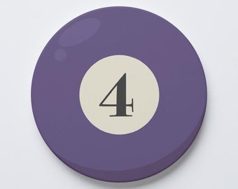 Number 4 Pool Ball - Etsy