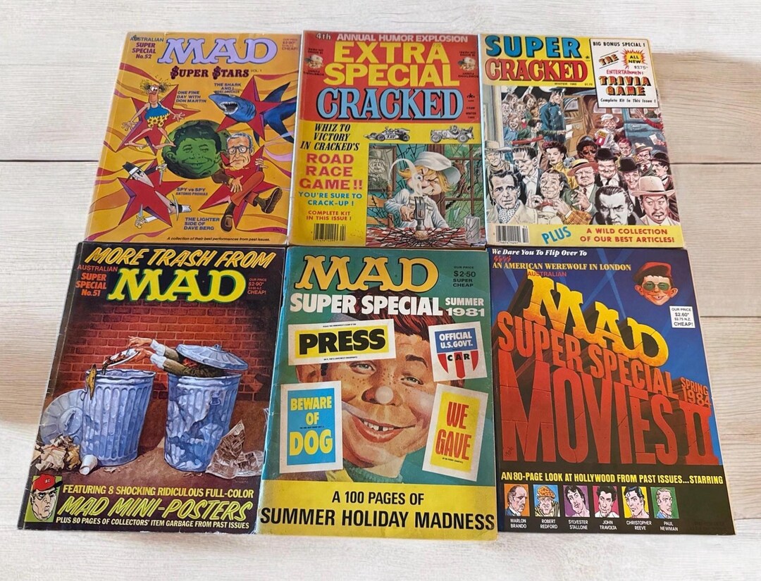 Vintage Mad Magazine Comic Book Super Special From 1980 to 1985 - Etsy ...