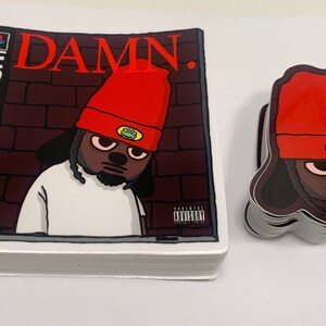 Kendrick the Rapper Damn Album Sticker (2 Sticker Pack) Kendrick Lamar ...