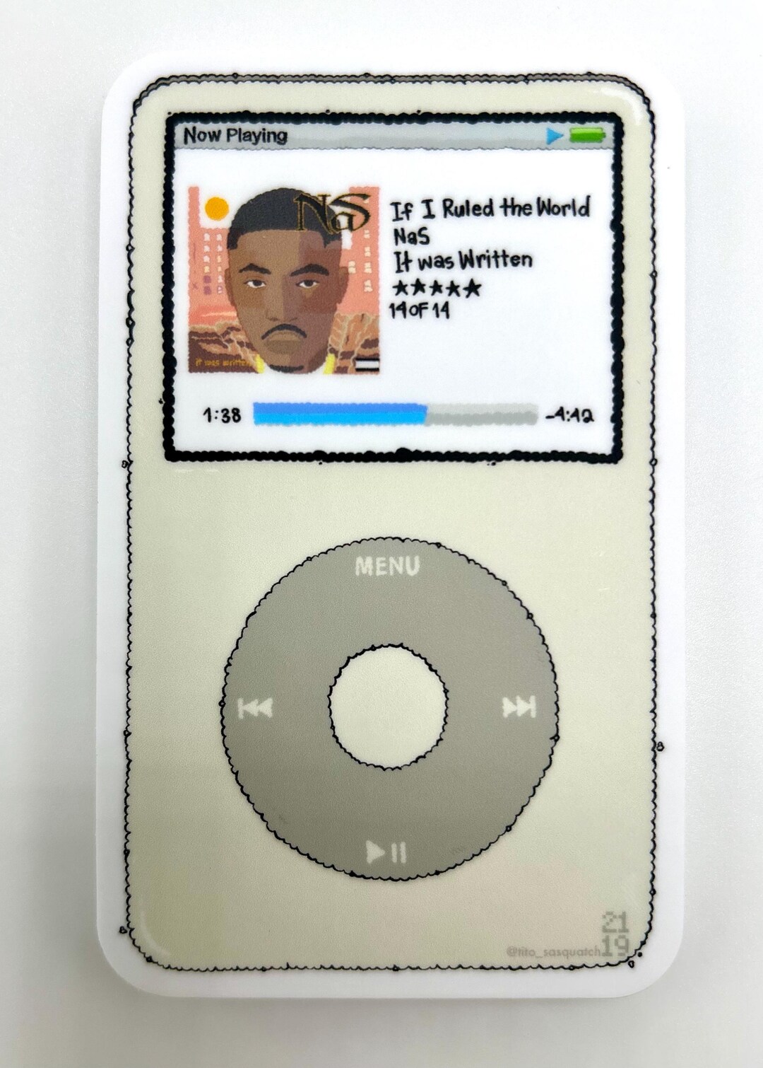Classic 90s Hip Hop Nas : It Was Written | 4 Inch Sticker - Etsy