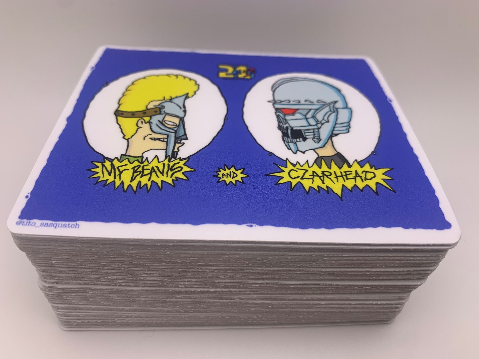 MF Beavis & Czarhead (2 Sticker Pack) Czarface X MF DOOM X Beavis and ...